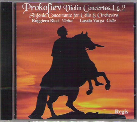 REGISレーベル ルッジェーロ・リッチ プロコフィエフ バイオリン協奏曲 第1、2番